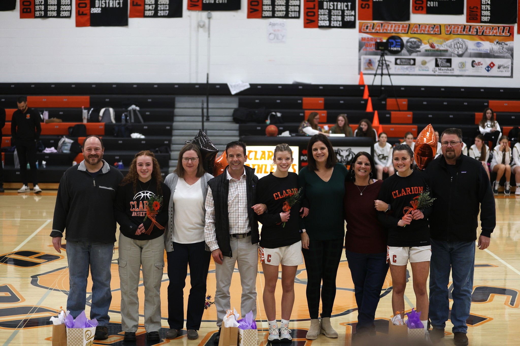 Clarion Area Senior Girls Basketball Players And Parents Honored By ...