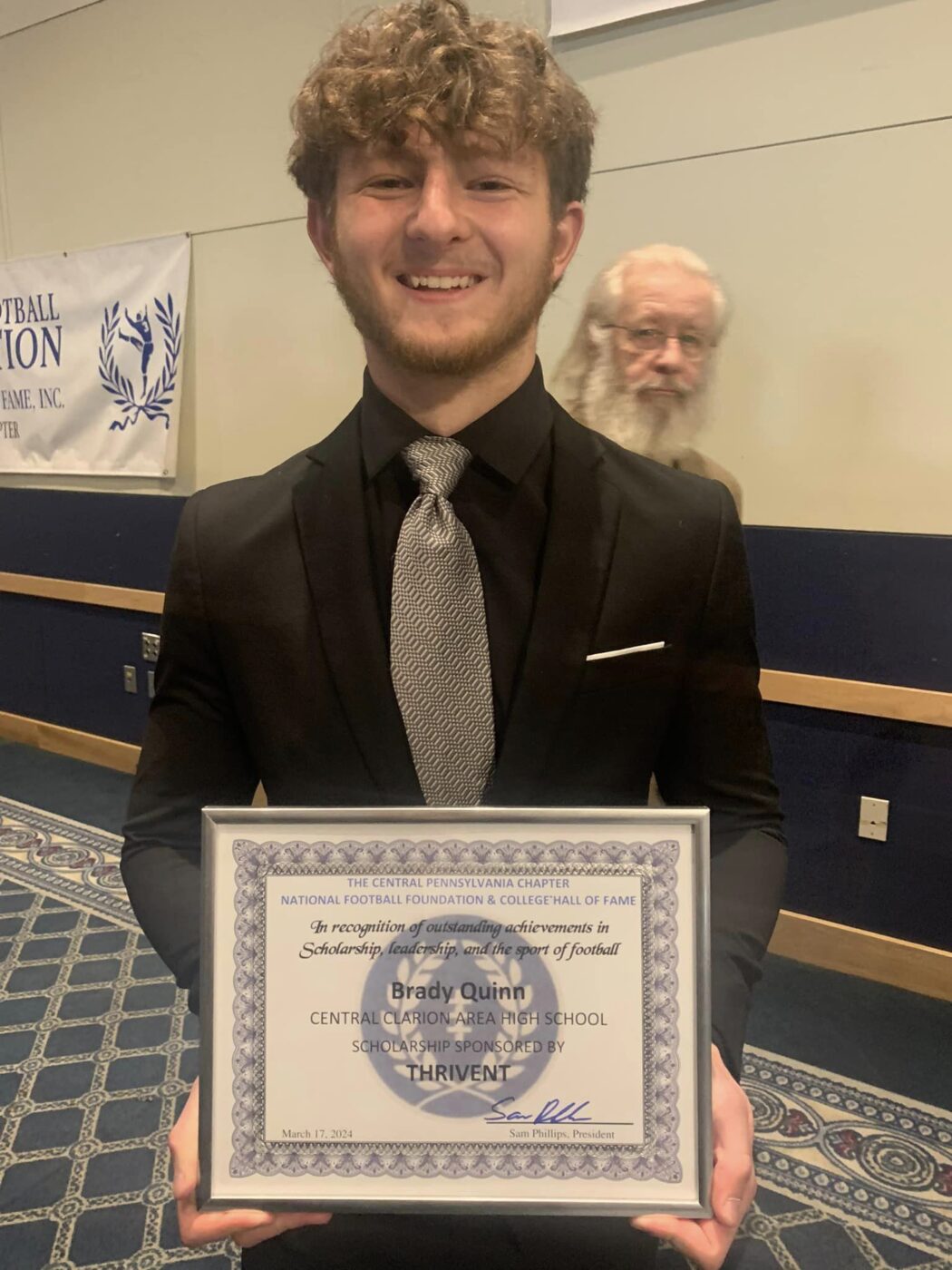 Brady Quinn and Josh Beal Receive Central Pennsylvania Chapter of the ...