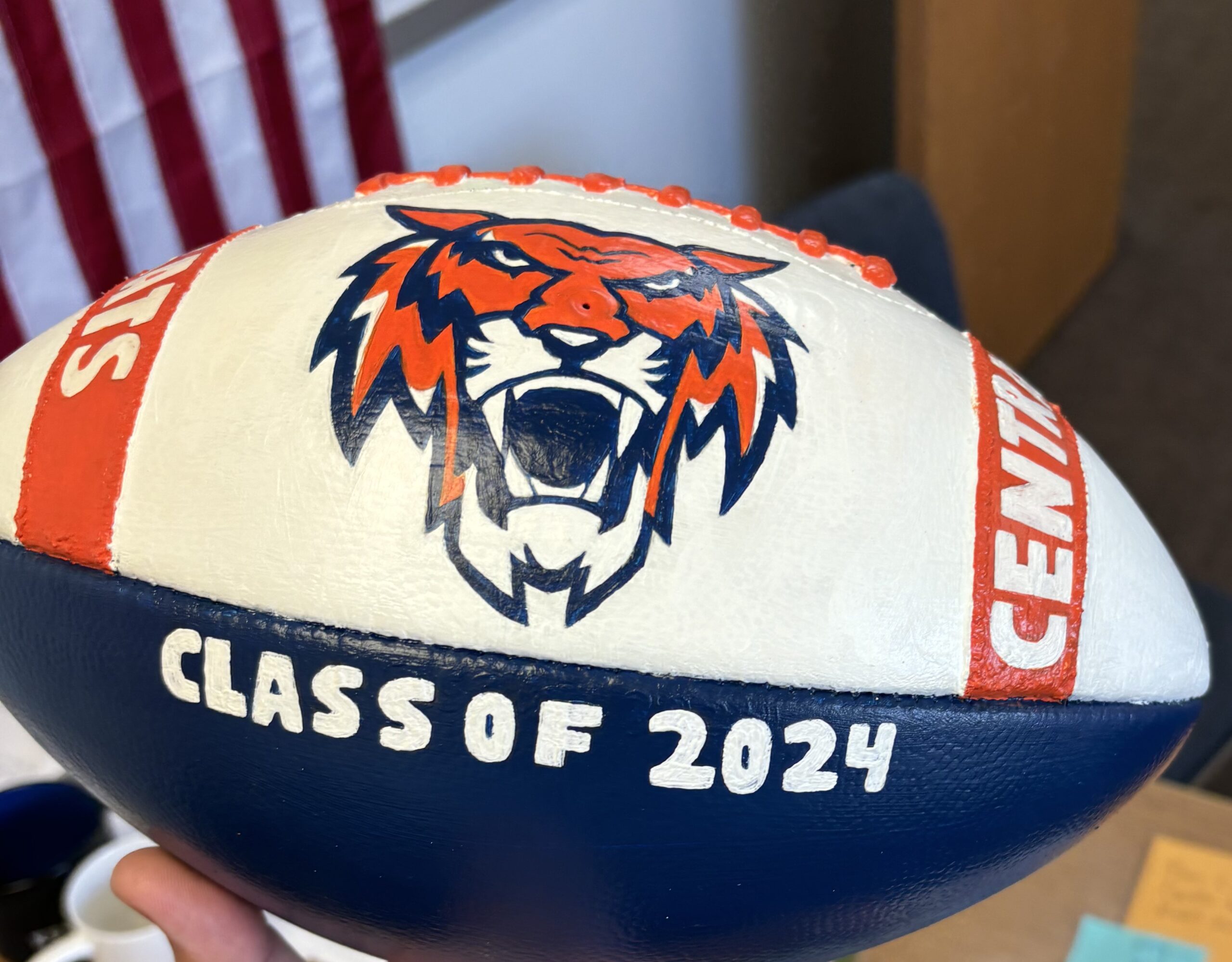 Wildcat Football Presents Commemorative Footballs To Dawson Smail And ...